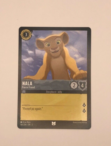 Disney Lorcana TCG Into the Inklands Nala - Fierce Friend 186/204 NON ...