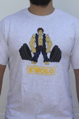 Han Swolo Star Wars Graphic Tee Custom Made Size Large | eBay