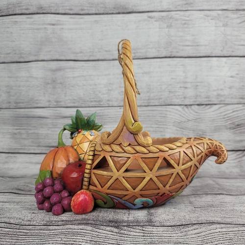 Jim Shore Heartwood Creek Enesco BOUNTY OF BLESSINGS Autumn Cornucopia ...