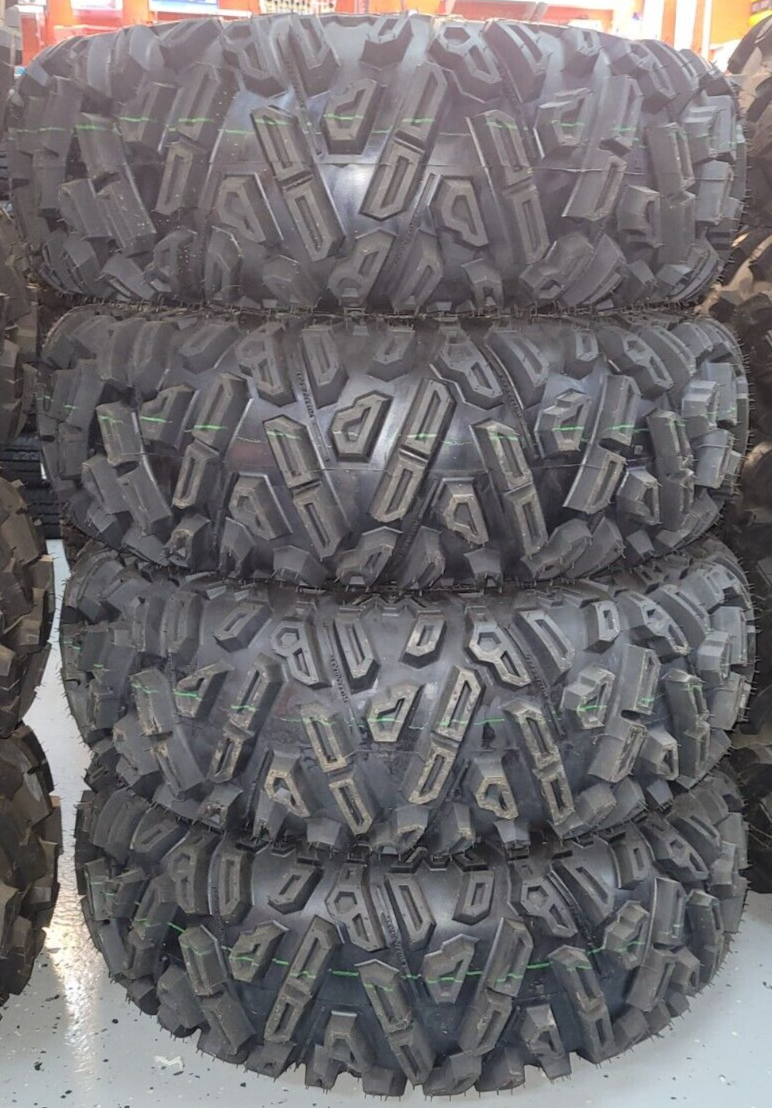 KUBOTA RTV X900 1100 1120 1140 TIREs WHEELs RIMs 27x9R-14 Wizzard R-2 4 ...