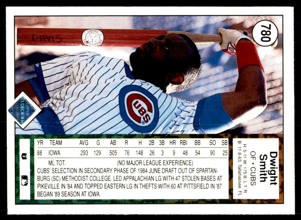 1989 Upper Deck Dwight Smith Baseball Cards #780 | eBay