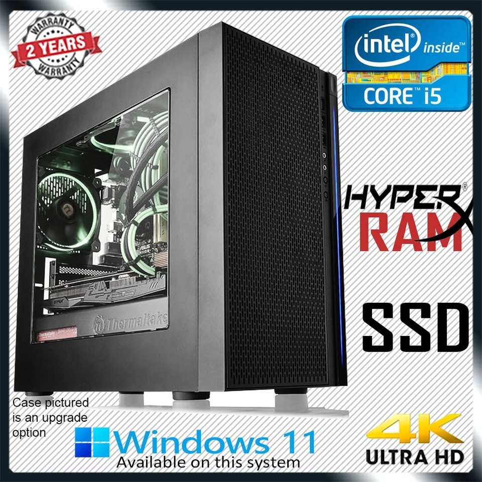 Intel Core i5 Quad Gaming PC Computer 8-32GB RAM SSD + HDD Home Office Desktop | eBay Australia