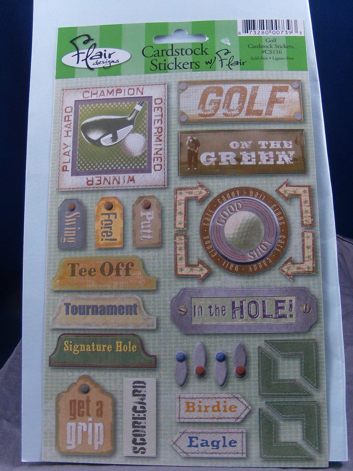 NEW FLAIR STICKERS GOLF CS116 1891 | eBay