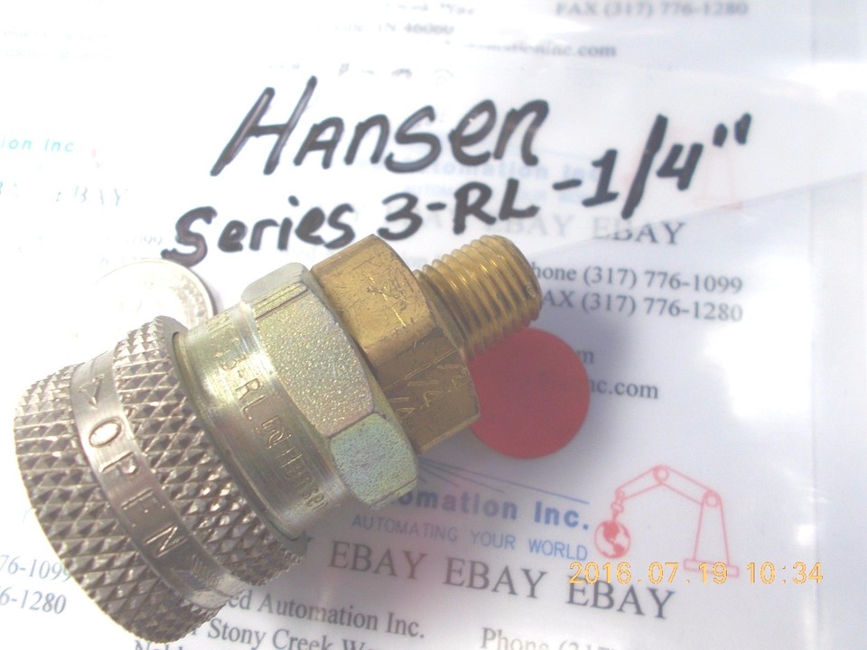 Hansen Series 3-RL-1/4" Coupling /Coupler | eBay