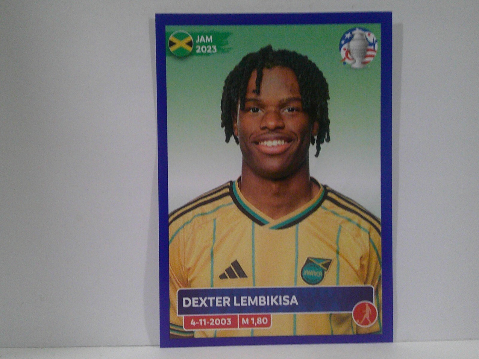 2024 Panini Copa America Stickers Jamaica Blue DEXTER LEMBIKISA #JAM9 ...