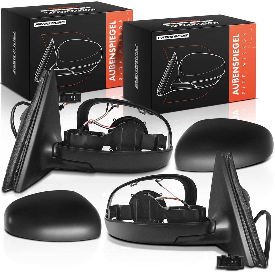 2x Specchietto SX Destra Riscaldabile Manuale Pieghevole per Skoda ...