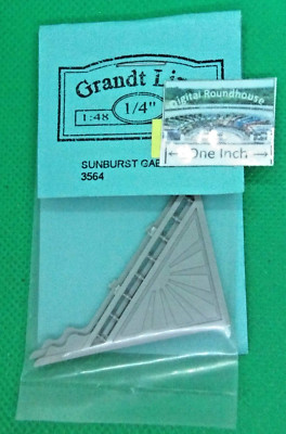 Grandt Line O scale #3564 SUNBURST GABLE TRIM (90° included) - Details ...