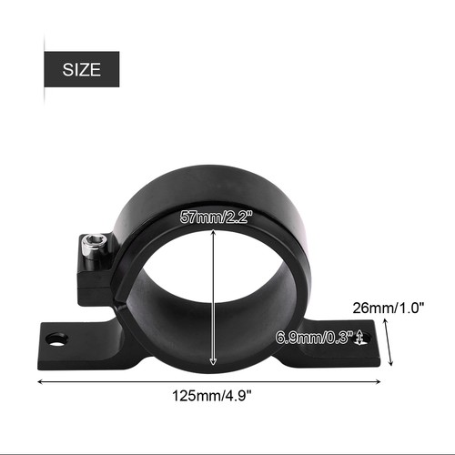 Aluminum Alloy 60mm Car Fuel Pump Mount Mounting Bracket Single Filter ...