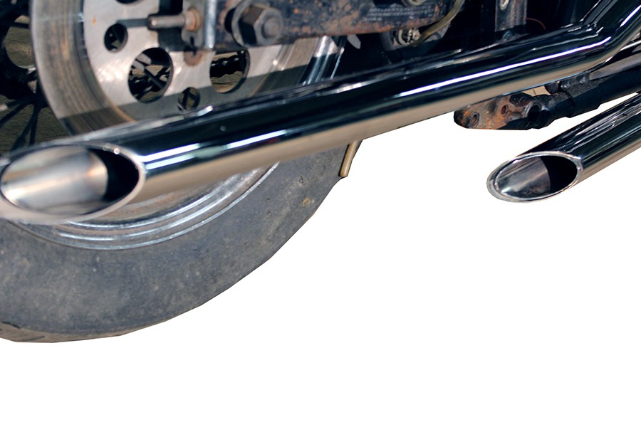 MCM Illusion Drag Pipe Set Chrome fits Harley Davidson | eBay