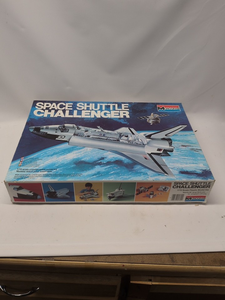 Vintage 1979 Monogram Space Shuttle Challenger 1:72 Model Kit (New Open ...