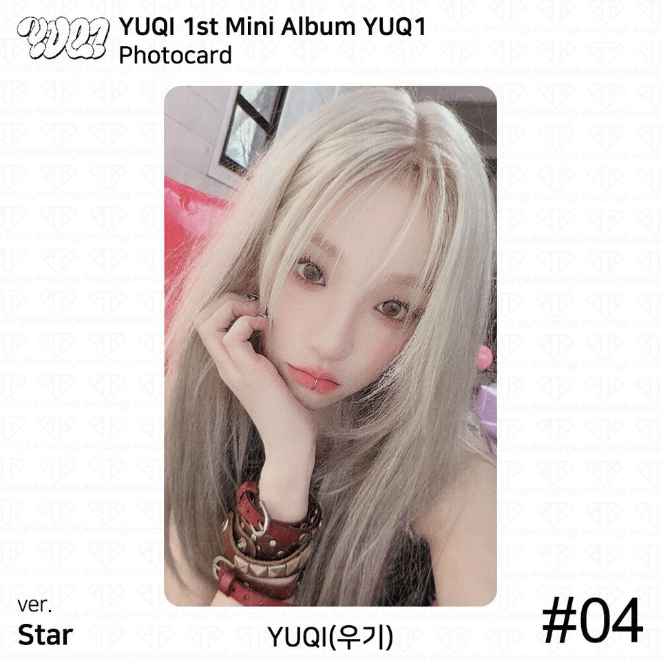 (G)I-DLE G-IDLE YUQI 1st Mini Album YUQ1 Official Photocard ID Photo ...