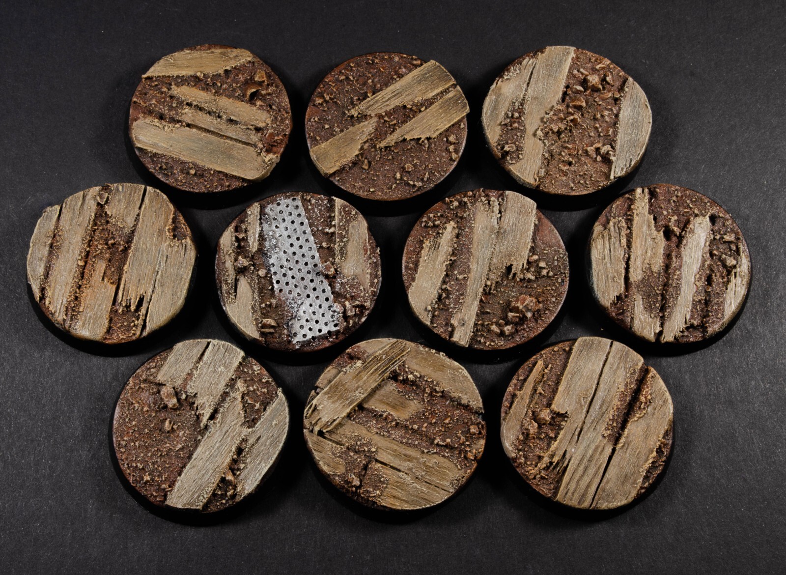 32mm Trench Bases 40k AOS Kill Team DnD DKK Krieg Resin Unpainted | eBay