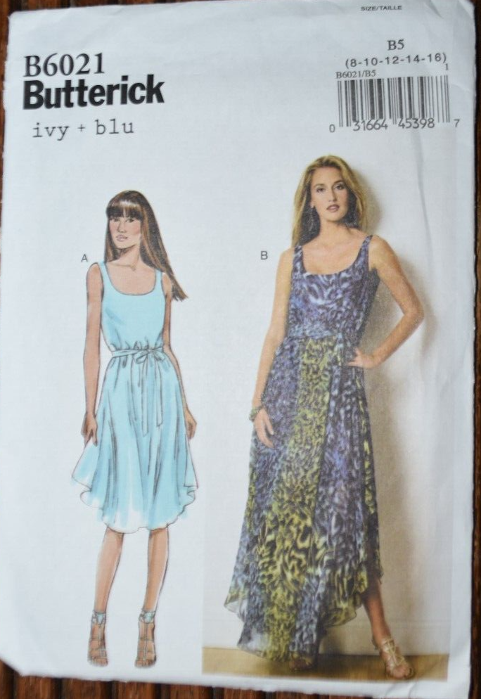 BUTTERICK PATTERN 6021 DRESSES BELT MISSES SIZES 8 10 12 14 16 UNCUT | eBay