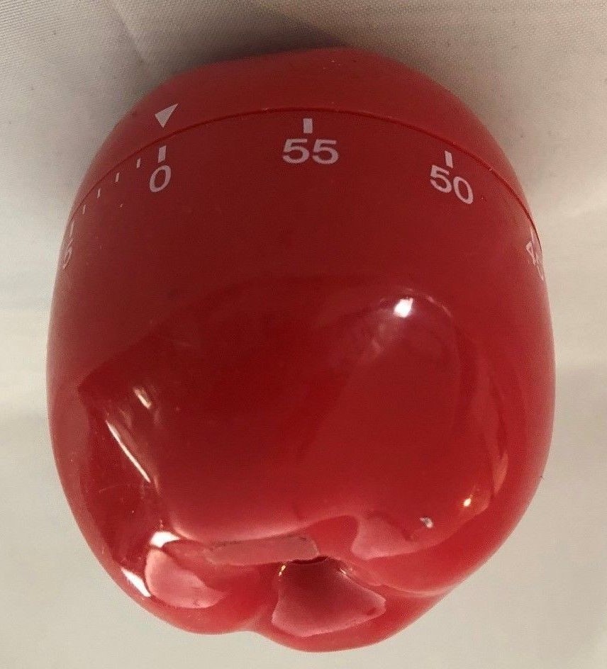 Red 2 3/4" APPLE Timer | eBay