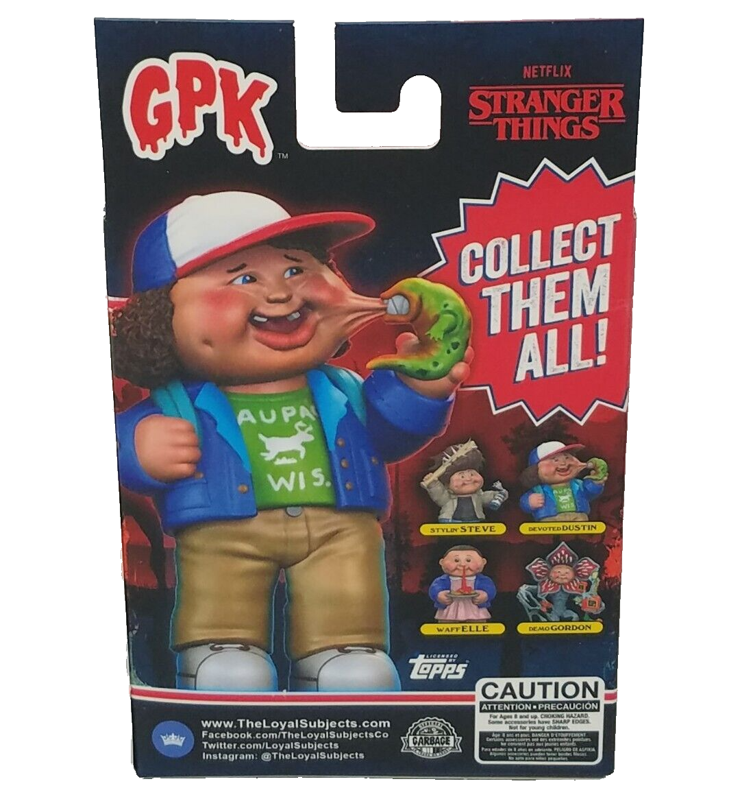 GPK Stranger Things Figures Garbage Pail Kids COMPLETE SET of 4, 1 ...