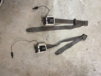 1989 Foxbody MUSTANG OEM Medium GREY INTERIOR SEAT BELTS RETRACTORS ...