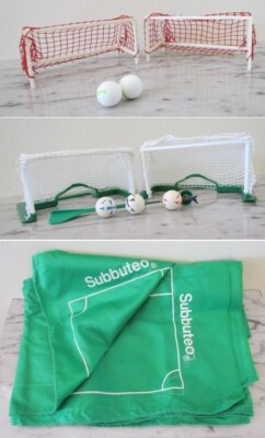 Subbuteo Table Soccer Goals and playing field and 5 balls | eBay