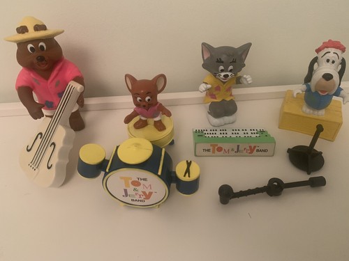 Rare Vintage 1989 McDonald’s Tom & Jerry Band Set with Spike Bulldog ...