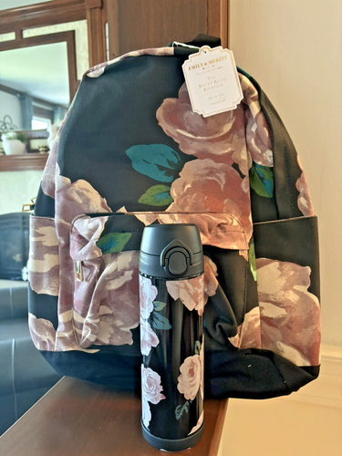 Pottery barn School disney Floral Large BACKPACK Emily Meritt+ WATER Travel bag | eBay