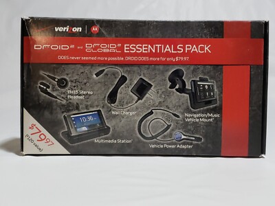 Droid 2 Essentials Combo Pack - Charger, Vehicle Mount, Multimedia ...