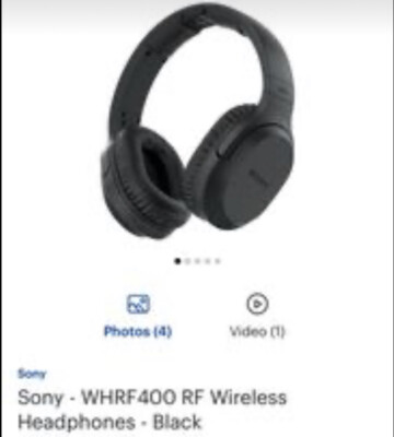 Sony WH-RF400 Wireless Headphones - Black. Over-the-Ear Design! | eBay