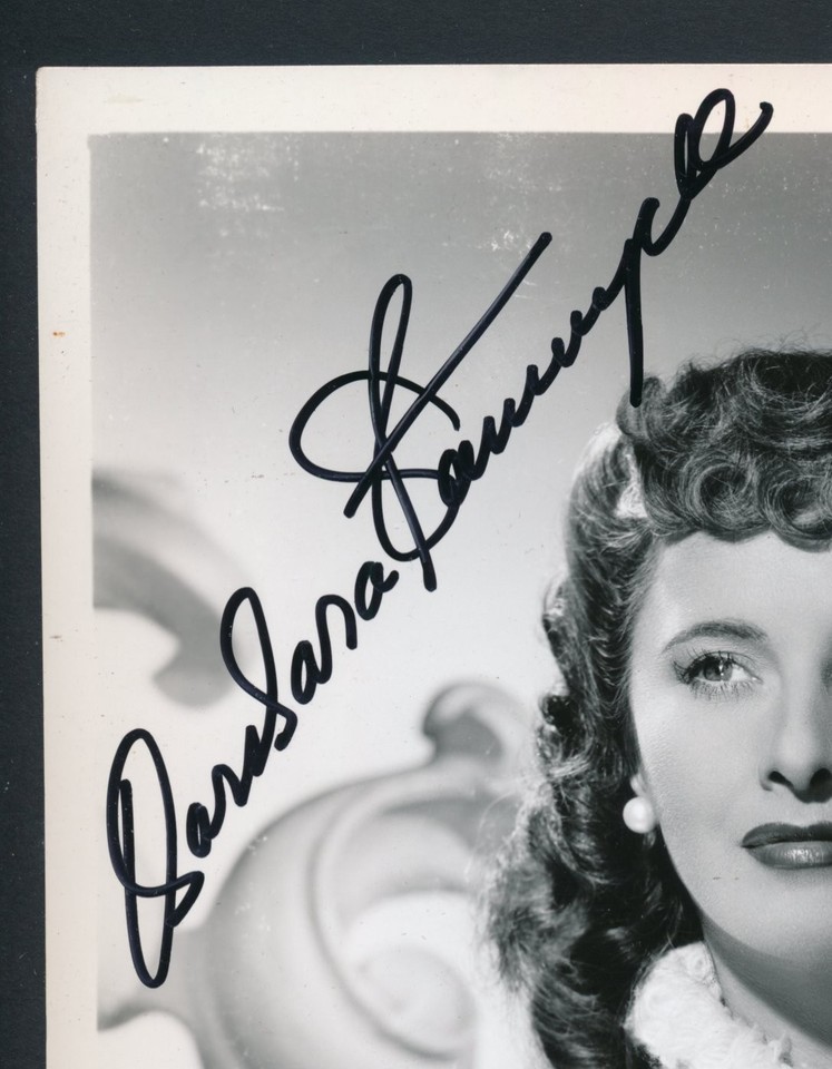 Barbara Stanwyck - Black Felt Tip Signed 8x10 Photo - Autograph | eBay