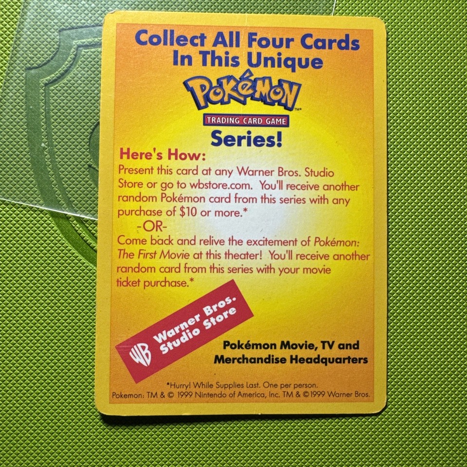 SQUARE CORNER Catch Mew 1999 Mew PROMO Insert WOTC Pokémon League Cards ...