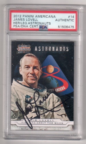 JAMES LOVELL Signed 2012 Panini Card - PSA/DNA Certified Authentic ...