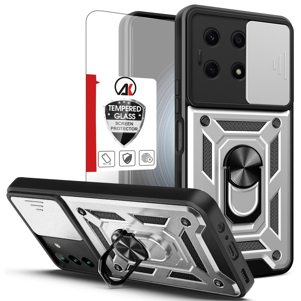 For Honor X6 X6a X6b Shockproof Case Ring Armor Hard Cover Stand ...