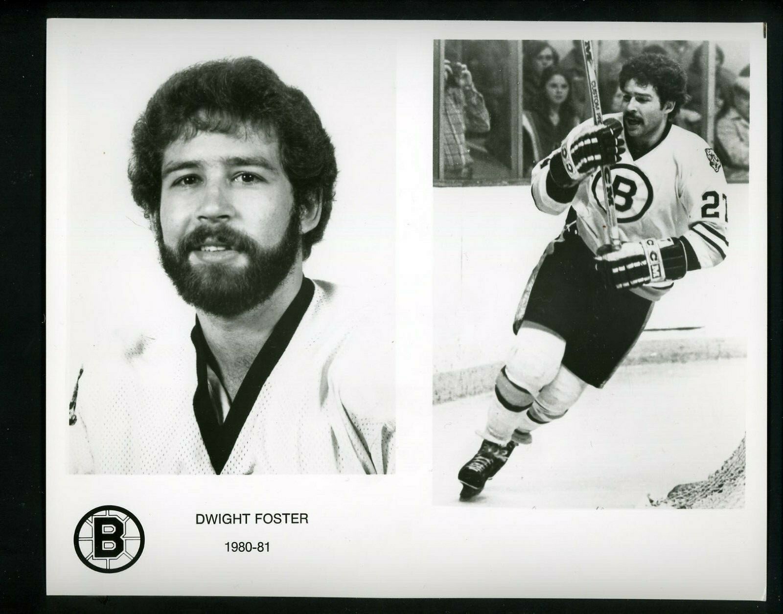 Dwight Foster Boston Bruins team issued 1980 Press Photo | eBay