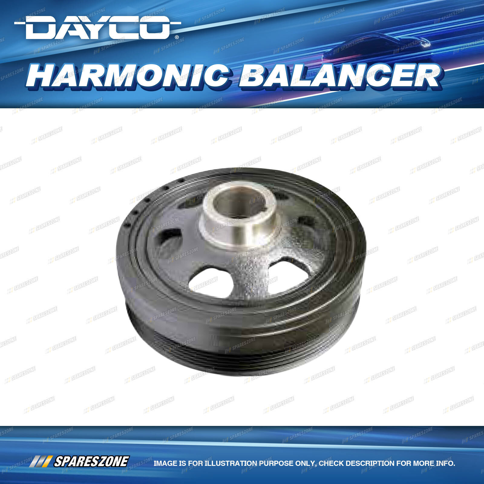 Powerbond Harmonic Balancer for Mercedes Benz C240 C280 C320 C43 CL500 ...
