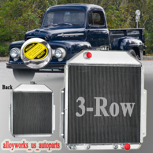 Aluminum 3 Rows Radiator For Ford F1 F2 F3 Pickup Chevy V8 Config 1942 ...