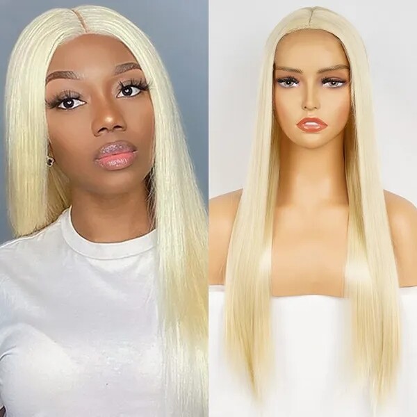 Cheap Blonde Long Straight Wigs for Women Cosplay Party Costume Wigs ...