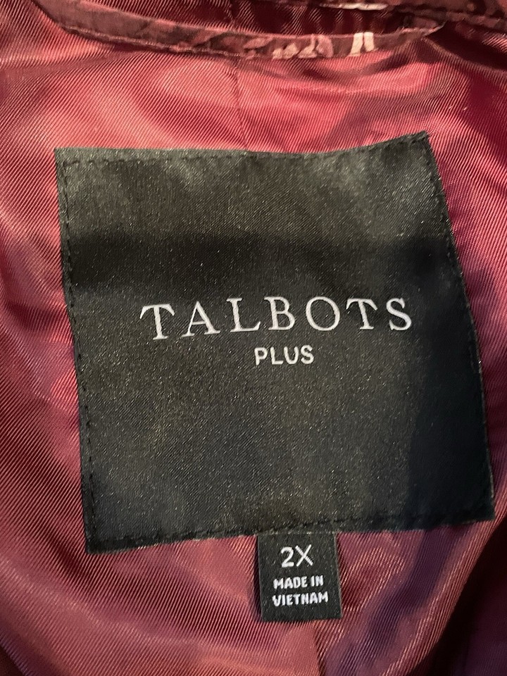 Talbots Quilted Barn Jacket Splendid Floral Size 2X NWT | eBay
