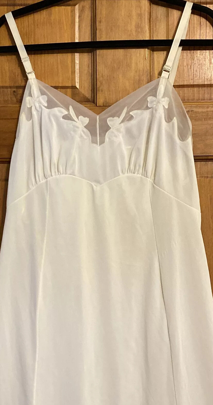 Vintage Sears Full Slip Lingerie Size 36 TALL Ivory A… - Gem