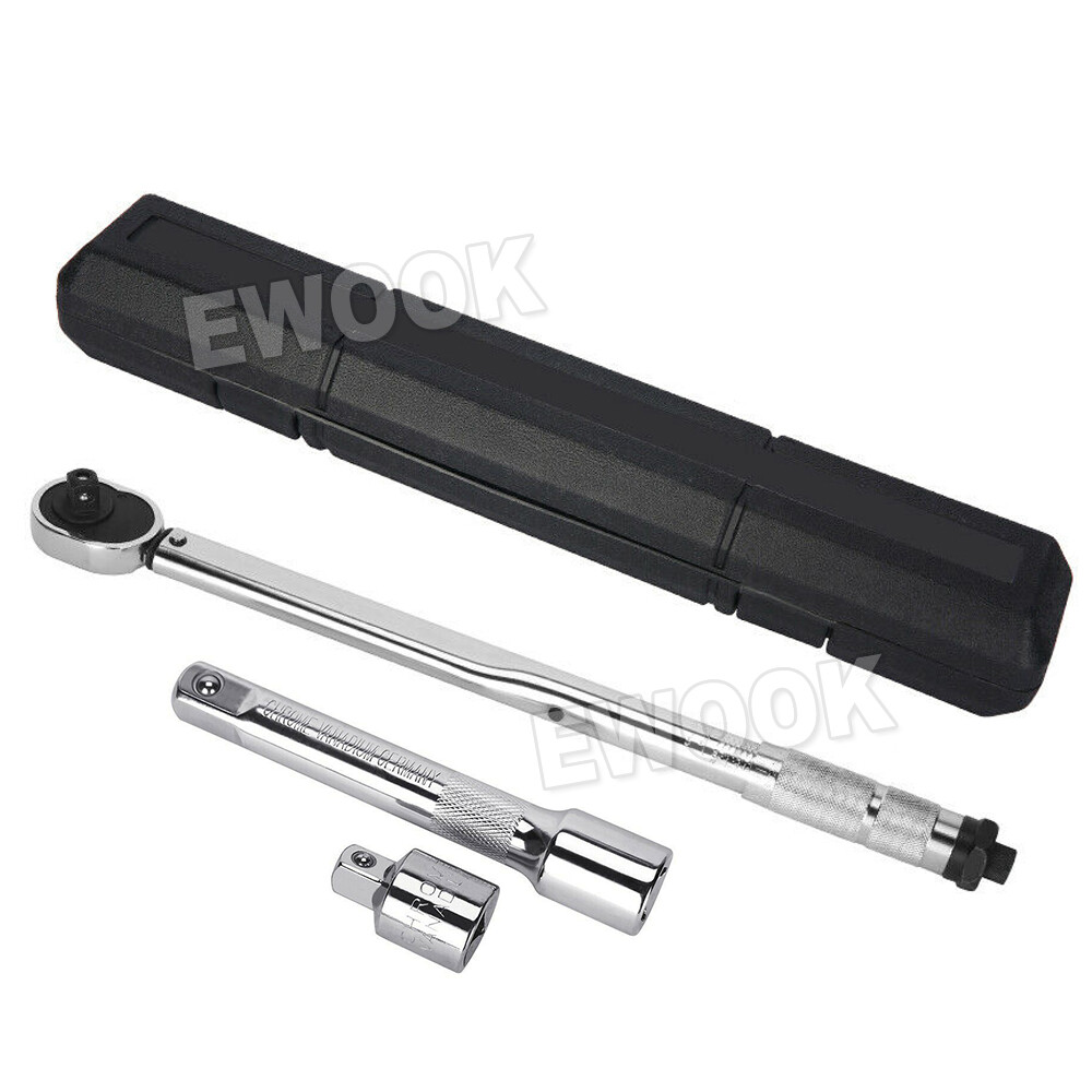 Torque Wrench Set 1/2" & 3/8" Drive 28-210nm Ratchet Micrometer Tension ...