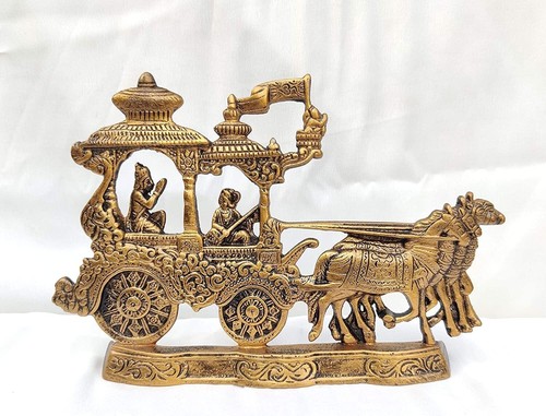 Beautiful Handmade Shri Krishna Rath Hindu God Home Decor Christmas ...