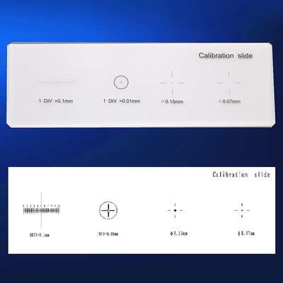 Advanced Microscope Calibration Slide with 0 01mm Raster Enhancing ...