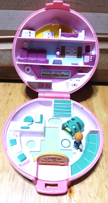 Vintage Polly Pocket Buttons Animal Hospital Vet Playset Complete ...