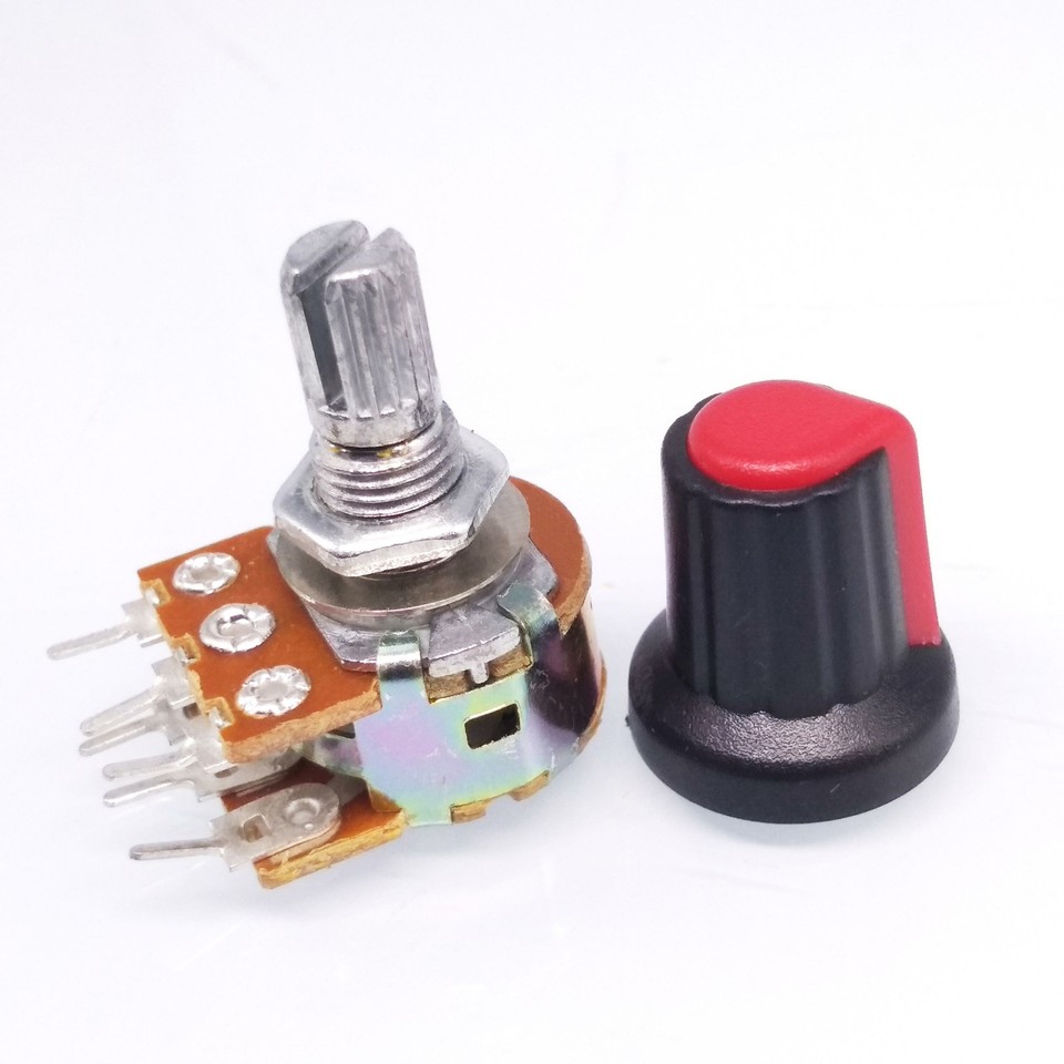 10 Units 50K B50K OHM Linear Taper Rotary Dual Potentiometer POT Red ...