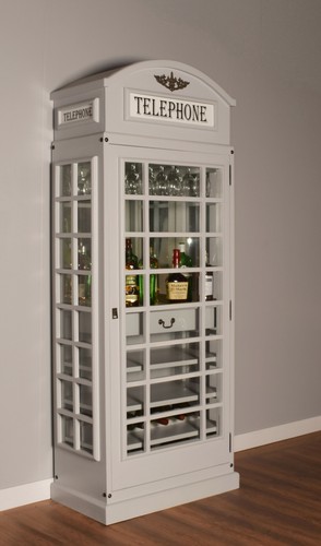 Drinks Cabinet - Iconic BT Telephone Box Style Bar in Grey Colour | eBay