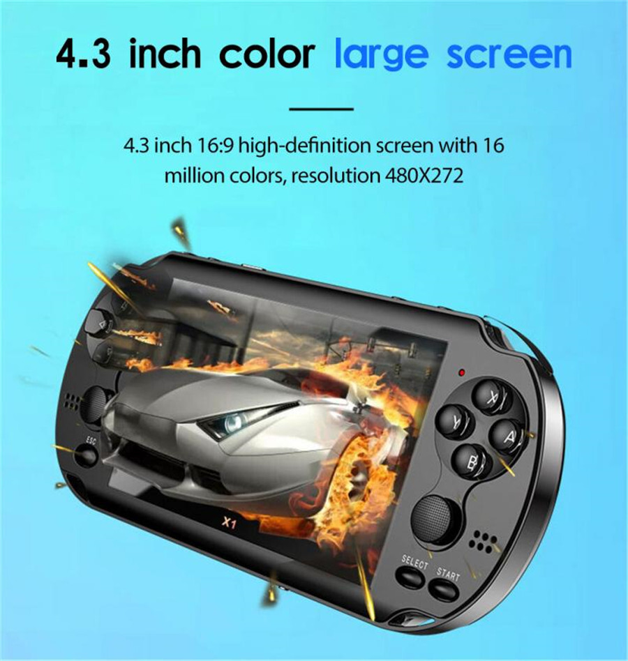 4.3 inch Handheld 8GB Retro Game Consoles 10000 Games Video Console ...