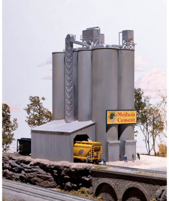 Walthers Cornerstone N Scale Building/Structure Kit Medusa Cement ...