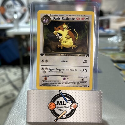 ^ 1st Edition Team Rocket Dark Raticate 51/82 Pokemon Card | eBay