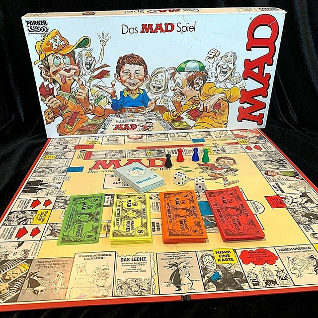 German Edition The Mad Magazine Board Game Vtg 1979 Parker Bro Alfred E ...