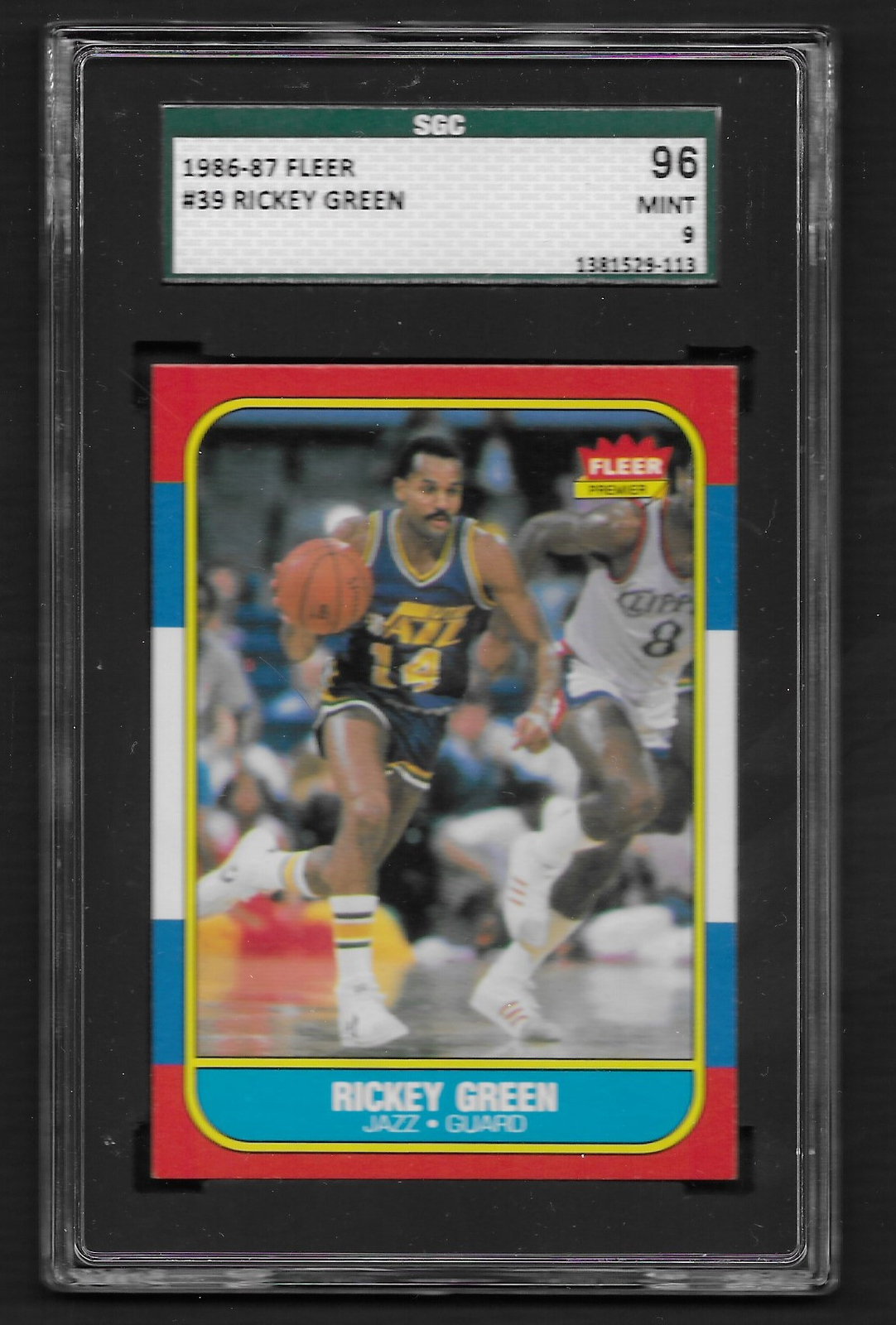 Rickey Green 1986 Fleer #39 SGC 9 | eBay