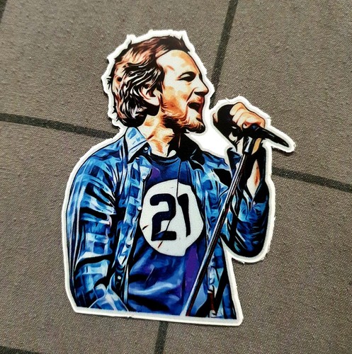 Eddie Vedder Pearl Jam 10cm Vinyl Sticker Window Laptop Skateboard ...