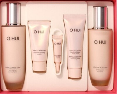 OHUI Miracle Moisture 2pcs set skin softener, Emulsion Anti aging ...