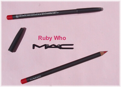 Two New Mac Lip Pencils Lipliner - Ruby Who - Full Size 1.45 g / 0.05 ...