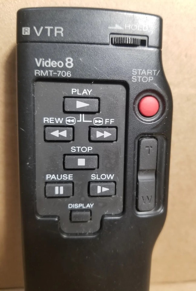 Genuine SONY RMT-706 Remote Control for Handycam Digital 8 Hi8 Video ...